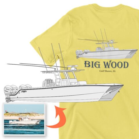 Custom Yacht Shirts | Custom Boat Art & Apparel from your Boat Photo