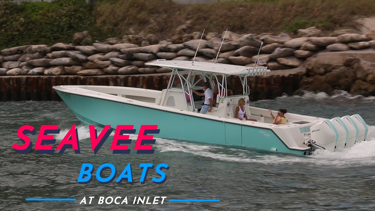 SeaVee Boat Videos from Boca Raton Inlet | Custom Yacht Shirts