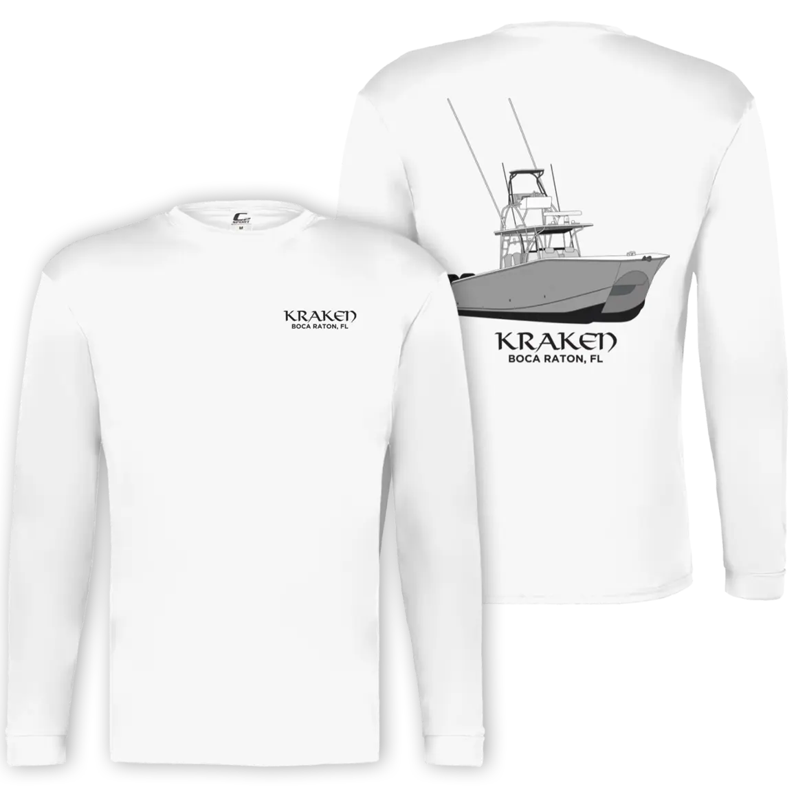 Mens Performance Long Sleeve Custom Boat Shirts - Custom Yacht Shirts